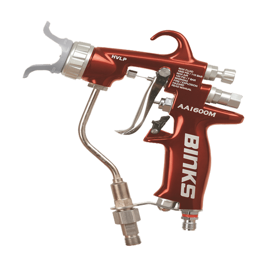 Binks Air Assist Airless 1600 Manual Spray Gun Setups