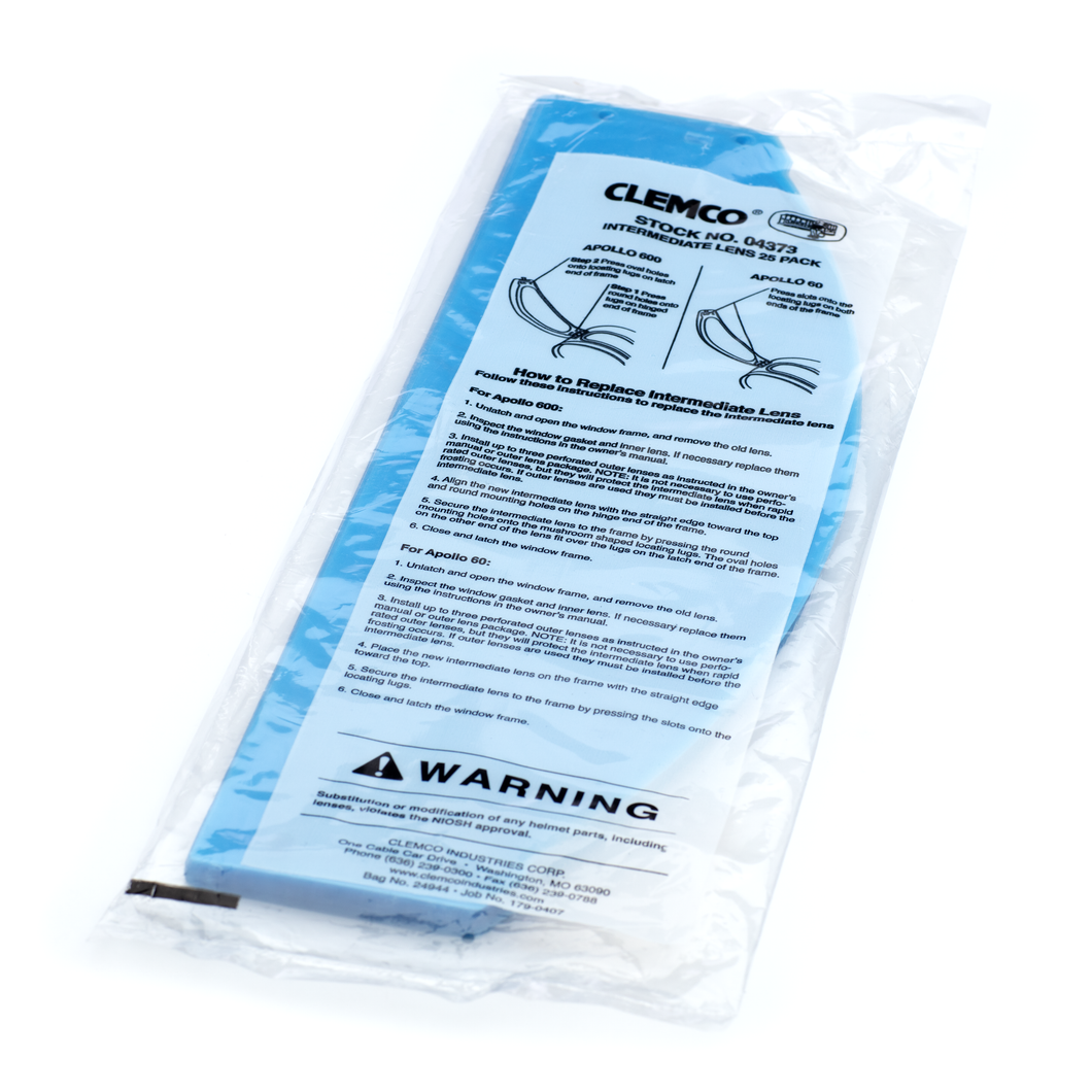 Clemco 04373 Intermediate Lens 25 Pack