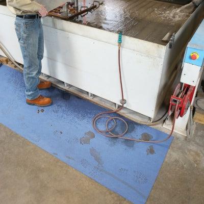 PIG® Industrial Absorbent Adhesive-Backed Grippy® Floor Mat