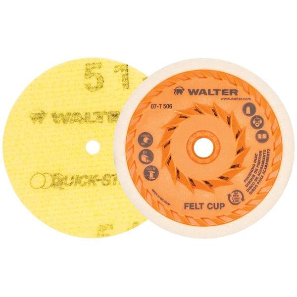 Walter 5 In. Quick-Step Instant Polish Disc