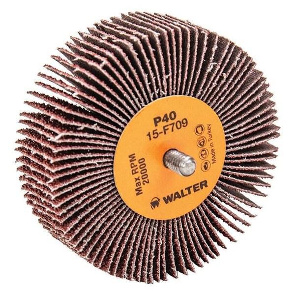 Walter 3 In. X 1 In. X 1/4-20 Grit 40 Coolcut Flap Wheels