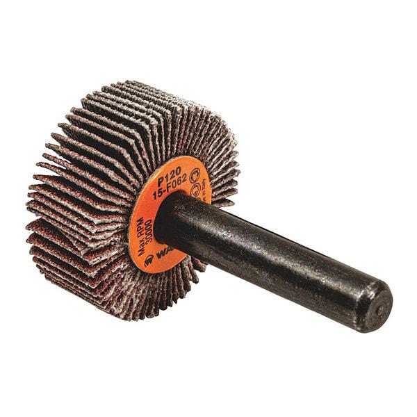 Walter Flap Wheel, 1/4" Shaft, 1"X3/8" 120Gr