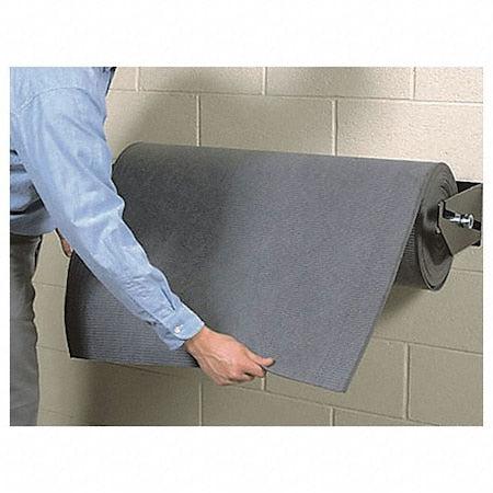 Wall-Mount Mat Roll Dispenser, Black
