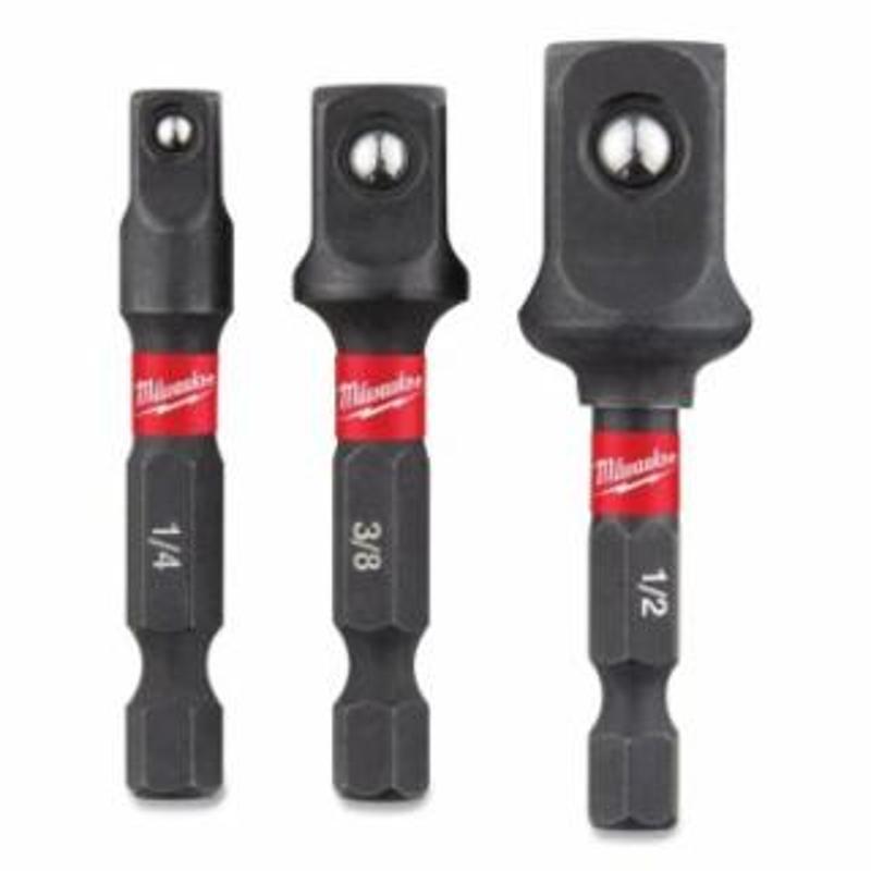 Milwaukee Tool Shockwave™ Impact Socket Adapter Set, 1/2 in, 1/4 in, 3