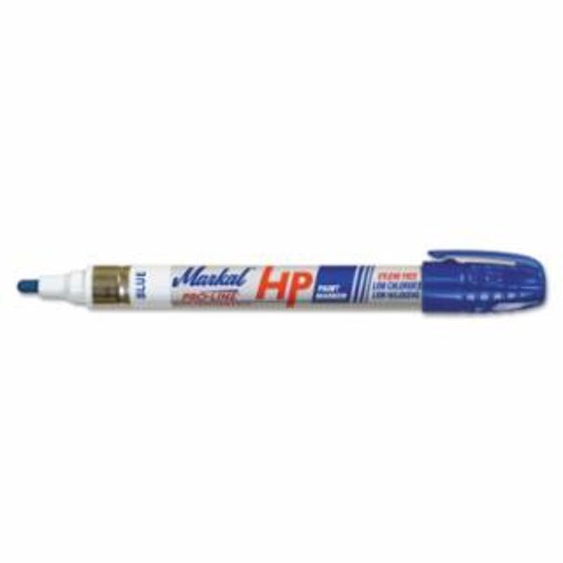 Markal Paint-Riter®+ Oily Surface Paint Marker, Blue, 1/8 in Tip, Medi