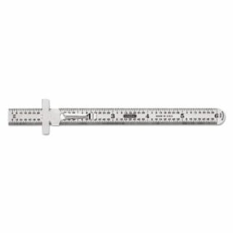 General Tools Economy Precision Stainless Steel Rules, 6" X 15/32", St