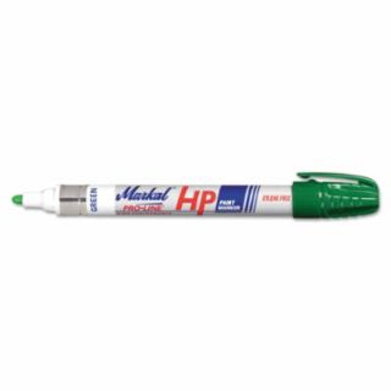 Markal Paint-Riter®+ Oily Surface Paint Marker, Green, 1/8 in Tip, Med