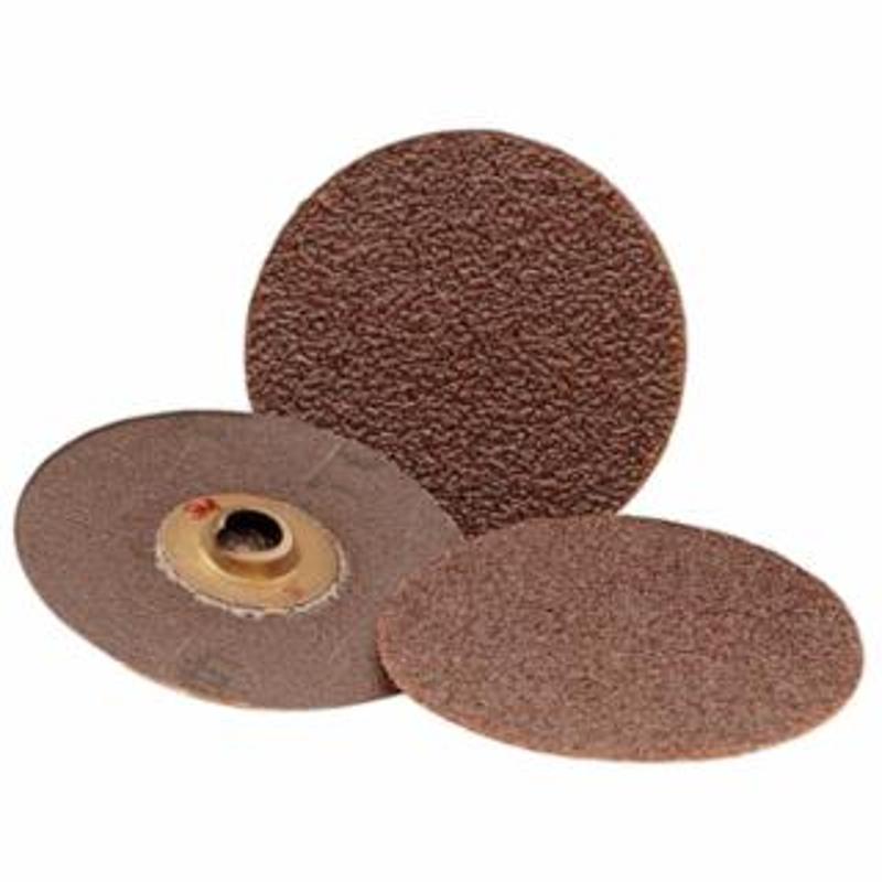 3M Roloc™ Discs 361F, Aluminum Oxide, 2 in dia, TR, 24 Grit, 25000 RPM