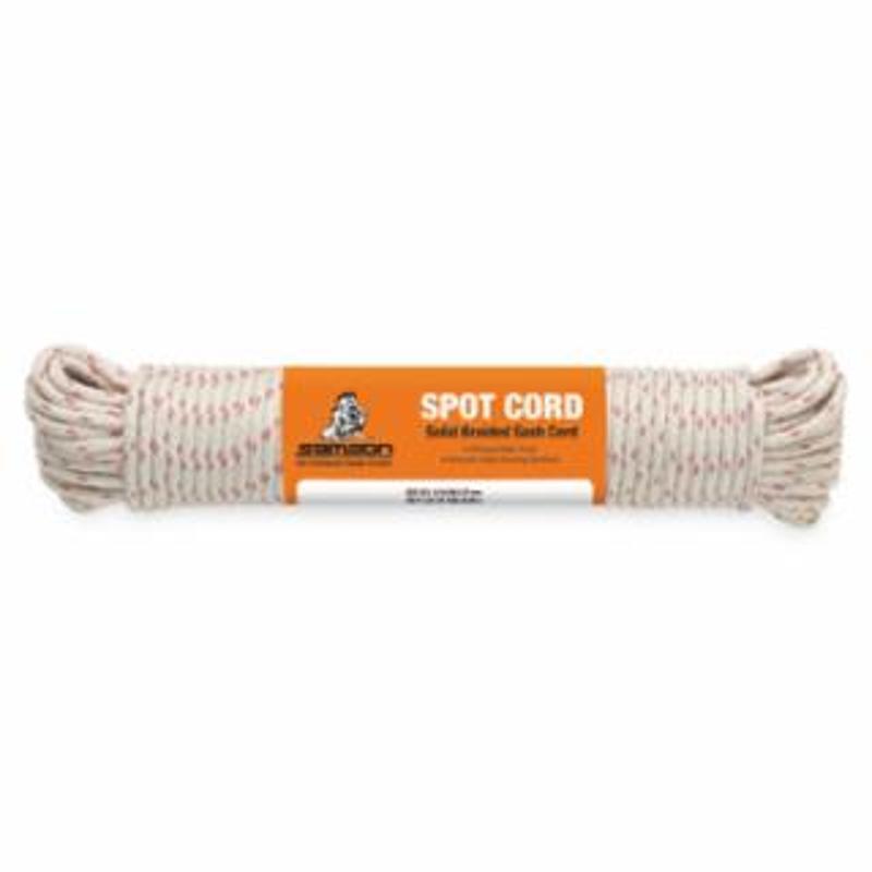 SAMSON ROPE Spot Cord®, 1000 lb Capacity, 1200 ft, 1/4 in dia, Cotton,