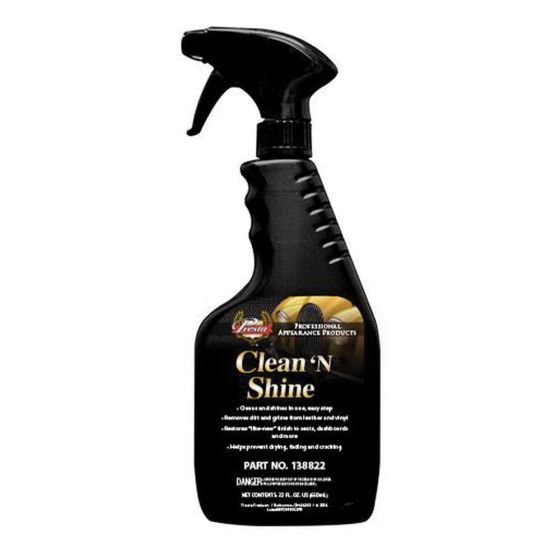 Presta Clean N Shine 138822 Leather and Vinyl Cleaner, 22 oz Aerosol C