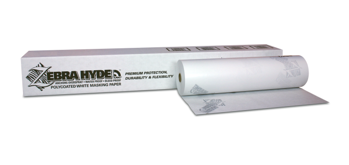 USC® Zebra Hyde 39018 Premium Masking Paper, 18 in W x 738 ft L, White