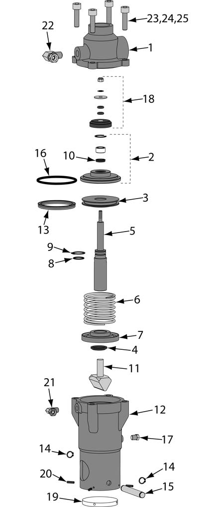 Cylinder For Combination II Valve