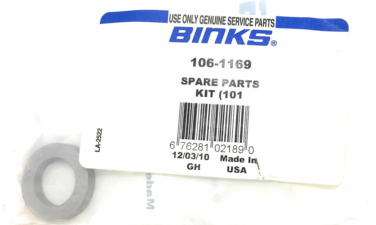 Shop Binks 106-1169 Spare Parts Kit | Pittsburgh Spray Equipment