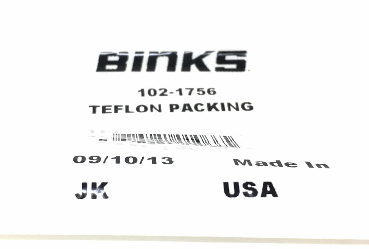 Get Binks 102-1756 Teflon Packing Online | Pittsburgh Spray Equipment